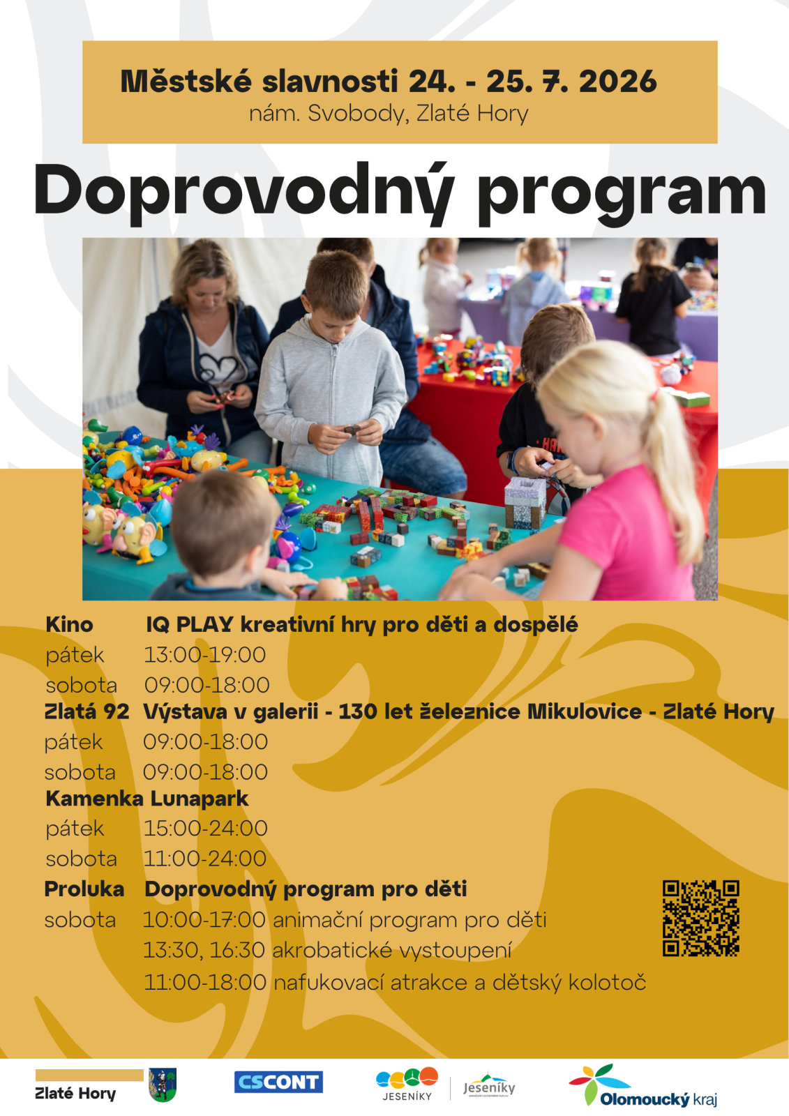 ZLATÉ DNY 2026 DOPROVODNÝ PROGRAM | Ostatní | Jesenicko | Jeseníky.cz